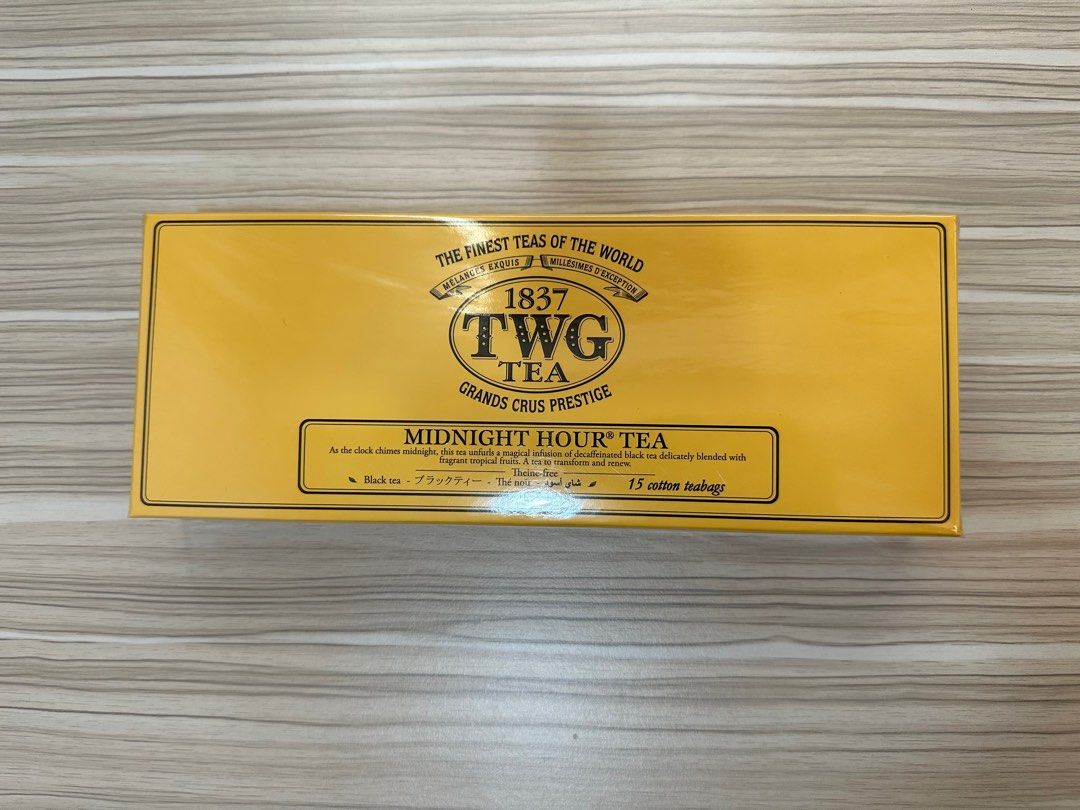 #特價# #買一送一# TWG Tea 手工 純棉 茶包 午夜時光之茶 15包 /盒 送 TWG 茶包 和 早餐茶包, 食物和飲料, 飲料在旋轉拍賣