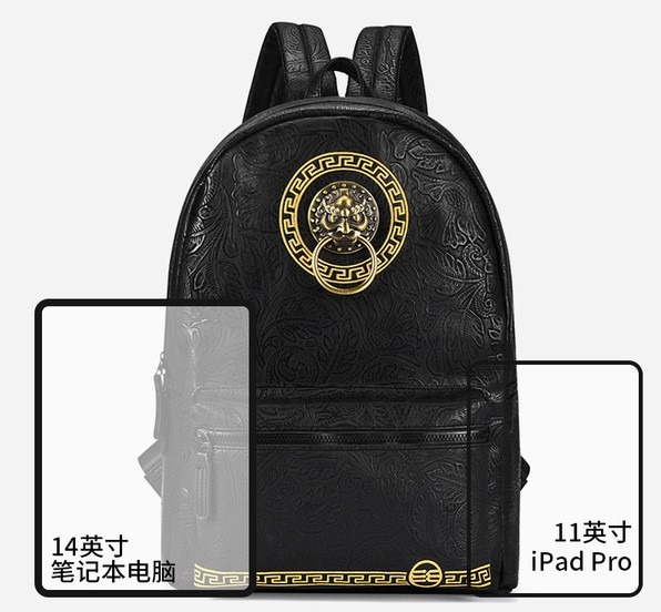 Unique 3D lion head backpack (Branded Chinese Label 初式）, Men's Fashion ...