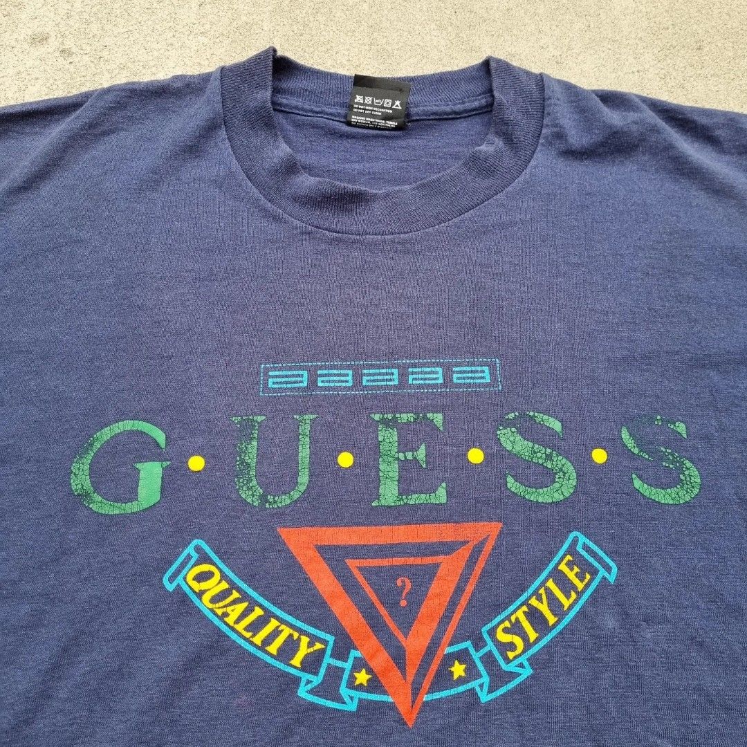 Vintage Guess Tee, Men's Fashion, Tops & Sets, Tshirts & Polo Shirts on ...