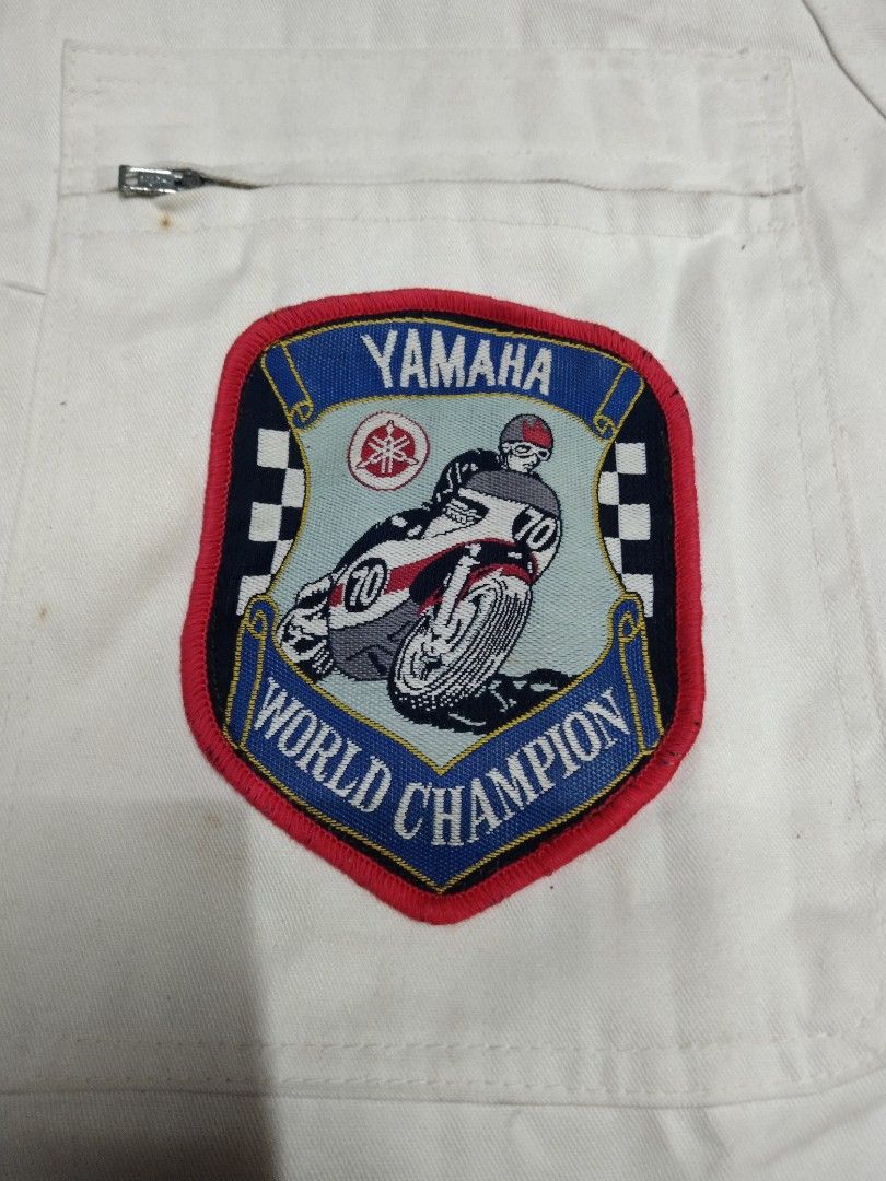 Vintage Overall yamaha rare patches, Men's Fashion, Coats, Jackets and Outerwear on Carousell