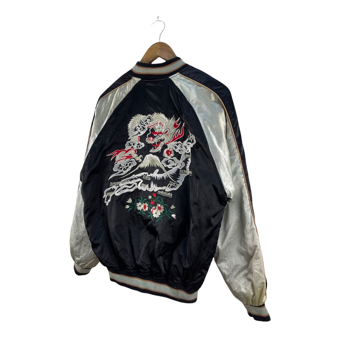 Vintage Sukajan Dragon Japan Embroidery Souvenirs Jacket, Men's Fashion ...