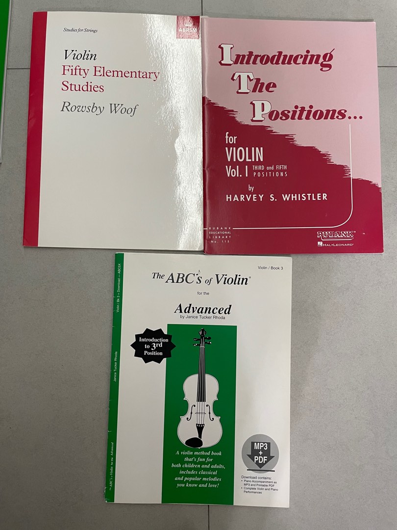 Violin books, Hobbies & Toys, Music & Media, Music Scores on Carousell