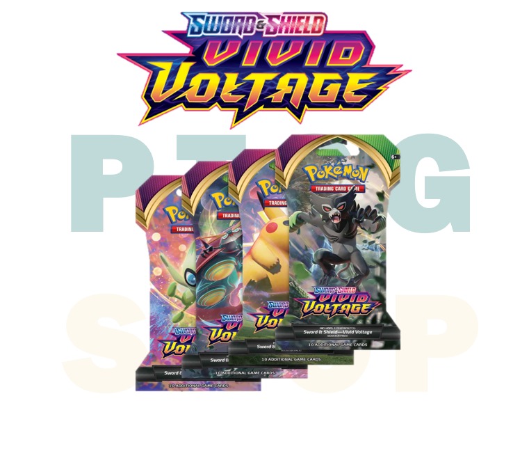 Vivid Voltage Sleeved Booster - Pokemon TCG Cards Sword & Shield 4 (SS4 ...