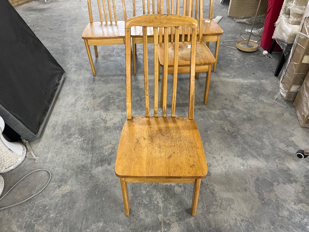 Wooden Dining Chair Light Brown Colour / Kerusi Makan Kayu Warna Coklat ...