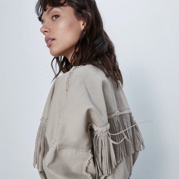 ZARA fringe jacket, Women's Fashion, Coats, Jackets and Outerwear on ...