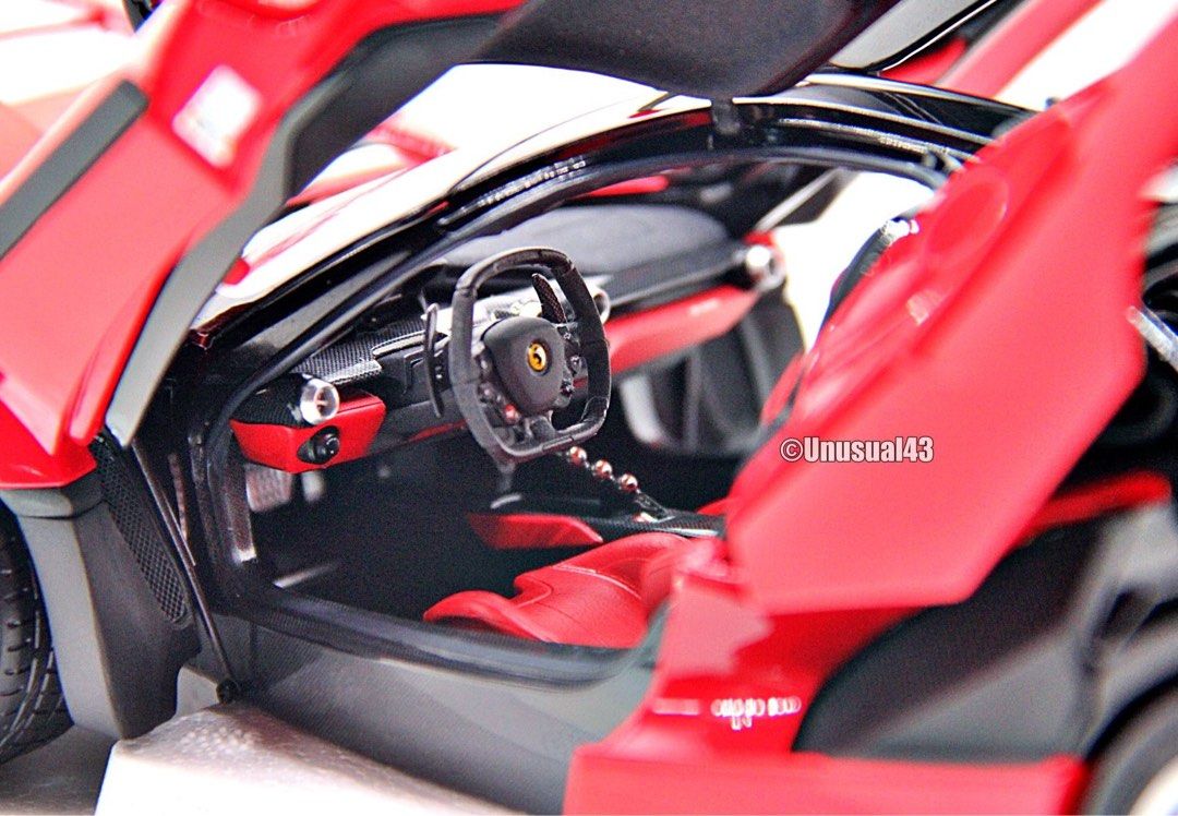 1/18 BBR Ferrari LaFerrari Rosso Corsa with Gloss Black Roof Diecast ...