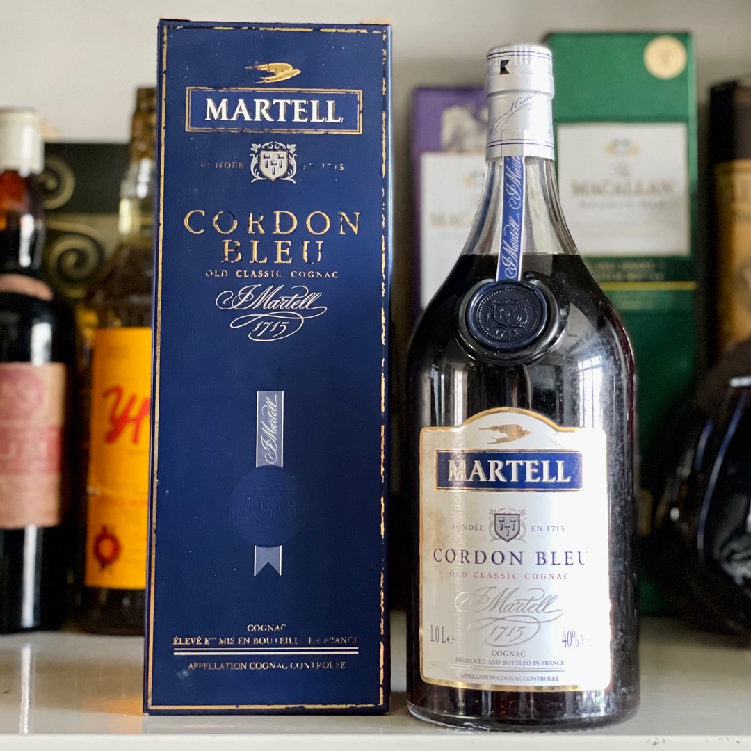 1L Cordon Bleu Martell vintage cognac 1000ml, Food & Drinks, Beverages ...