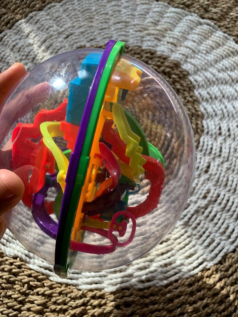 208 Barriers 3D Labyrinth Intellect Maze Toy - Mainan Bola Labirin Game ...