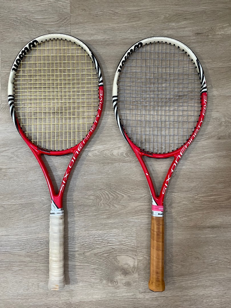 2 x Wilson Six One 95 tennis racquets, Sports Equipment, Sports & Games ...