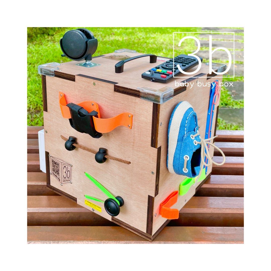 3b (baby busy box) made in SG, Hobbies & Toys, Toys & Games on Carousell