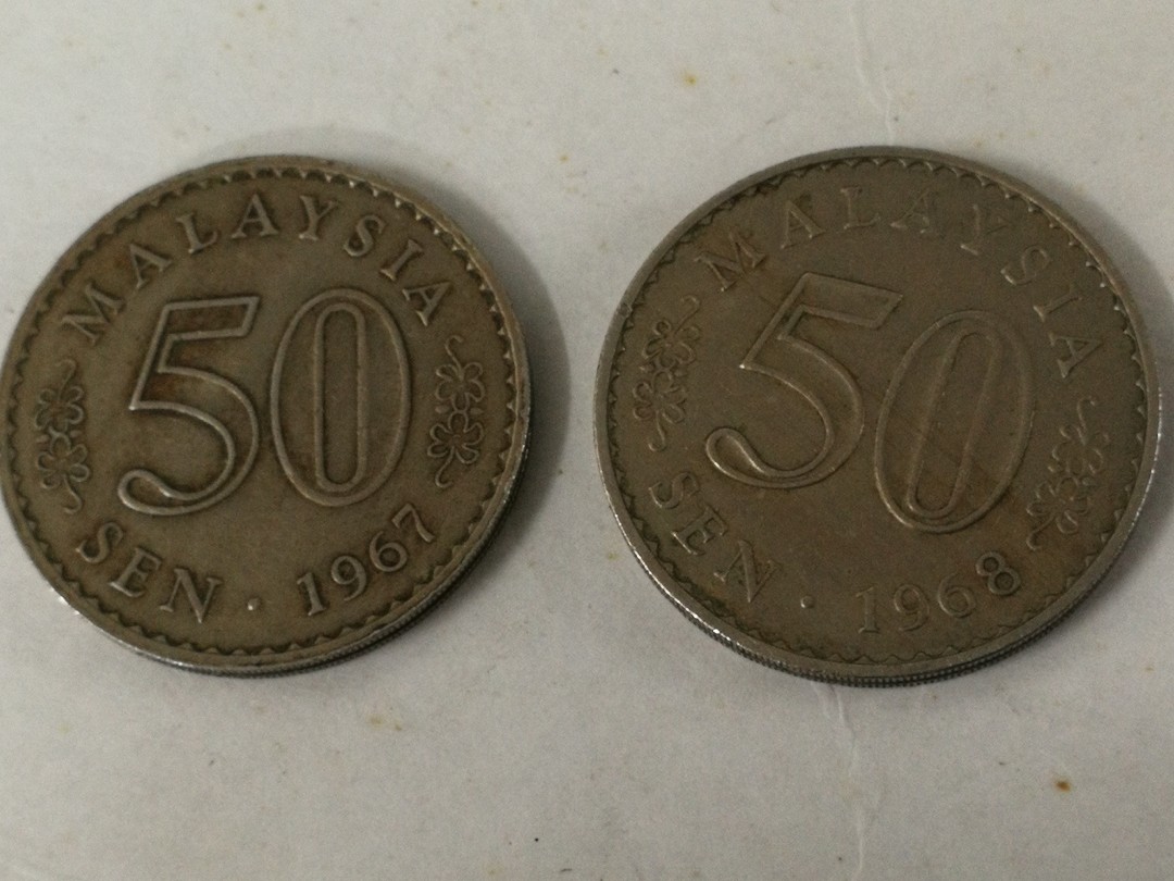 50 sen parlimen 1967 Dan 1968 berlongkang, Hobbies & Toys, Collectibles ...
