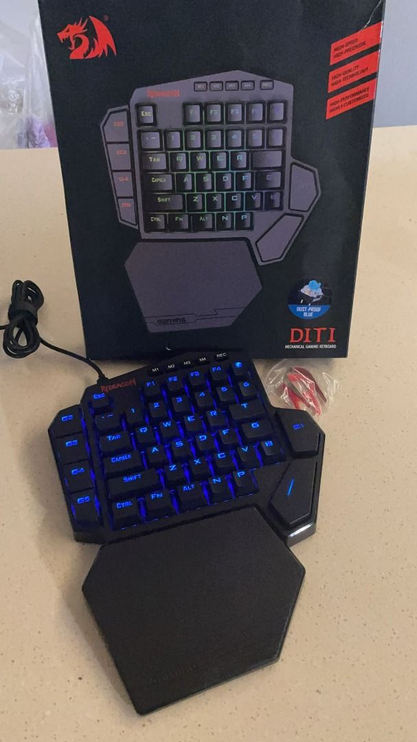 652) Redragon K585 DITI One-Handed RGB Mechanical Keyboard ...