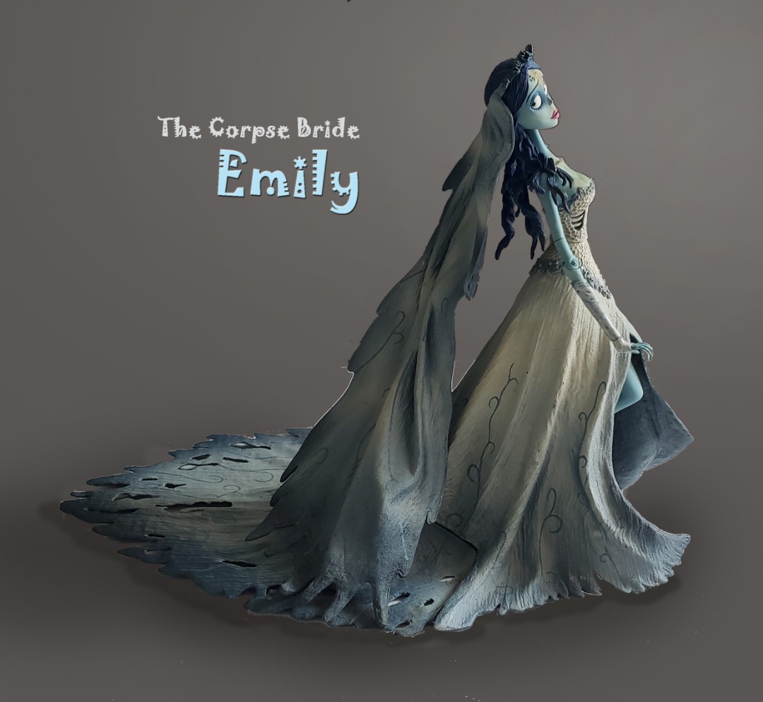 怪誕屍新娘 Tim Burton's Corpse Bride Emily action figure toy collectible, 興趣 ...