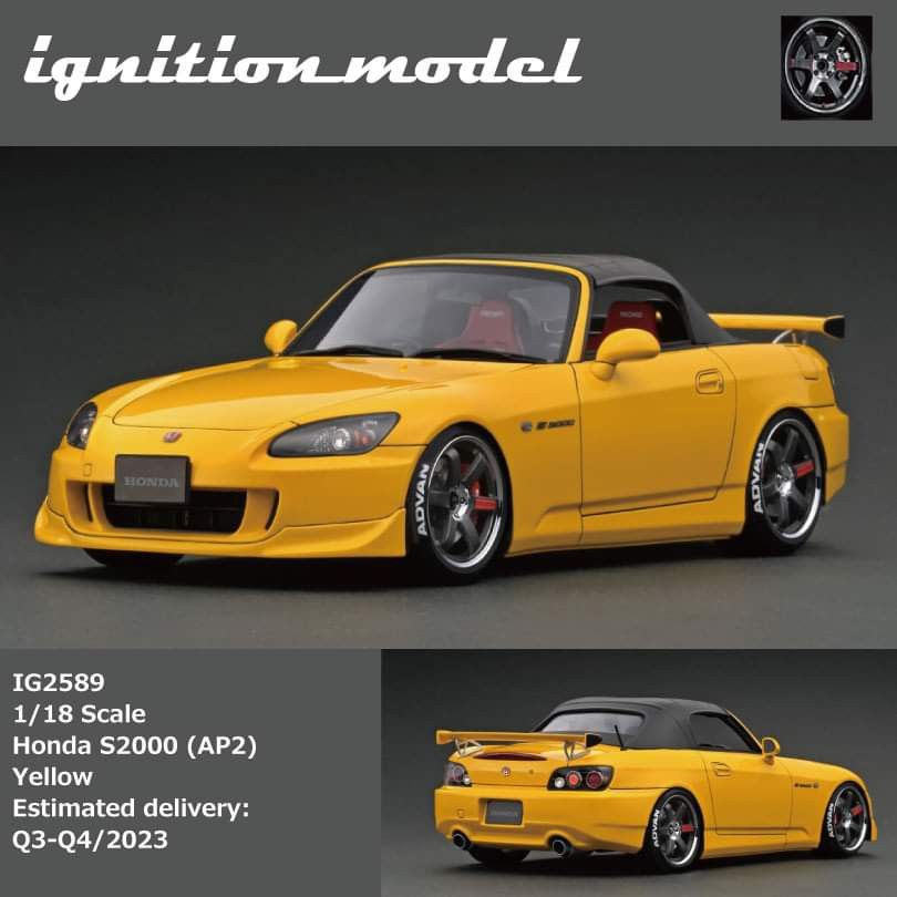 預訂 pre-order IG Ignition Model 1:18 Honda CIVIC FD2 S2000 AP2 PANDEM ...
