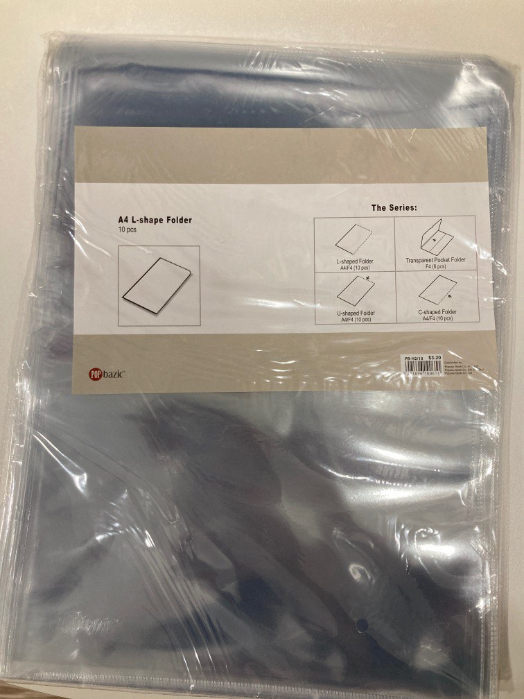 A4 L shape folder, Hobbies & Toys, Stationery & Craft, Stationery ...