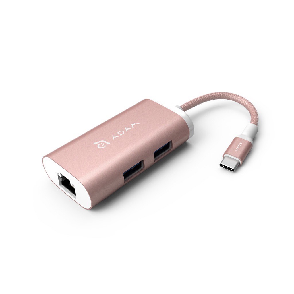 Adam Elements 3 in 1 USB Type C 3 Port Lan - Rose Gold, Mobile Phones ...