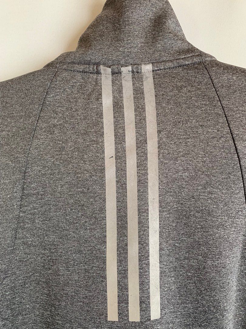 Adidas Gray Track Jacket, Men's Fashion, Activewear on Carousell
