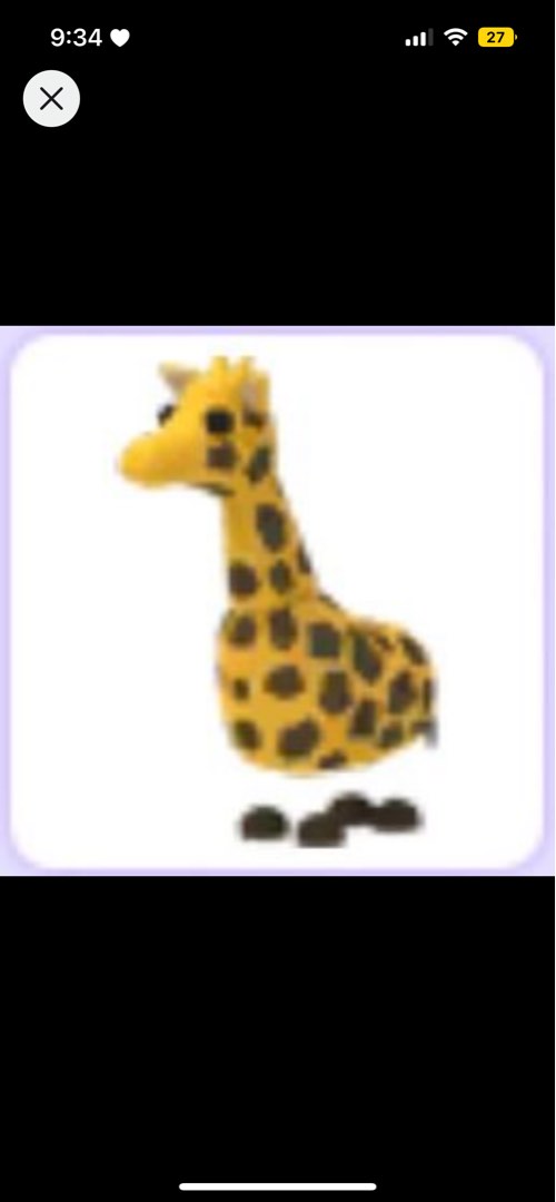 Adopt me no pot giraffe, Video Gaming, Video Games, Others on Carousell