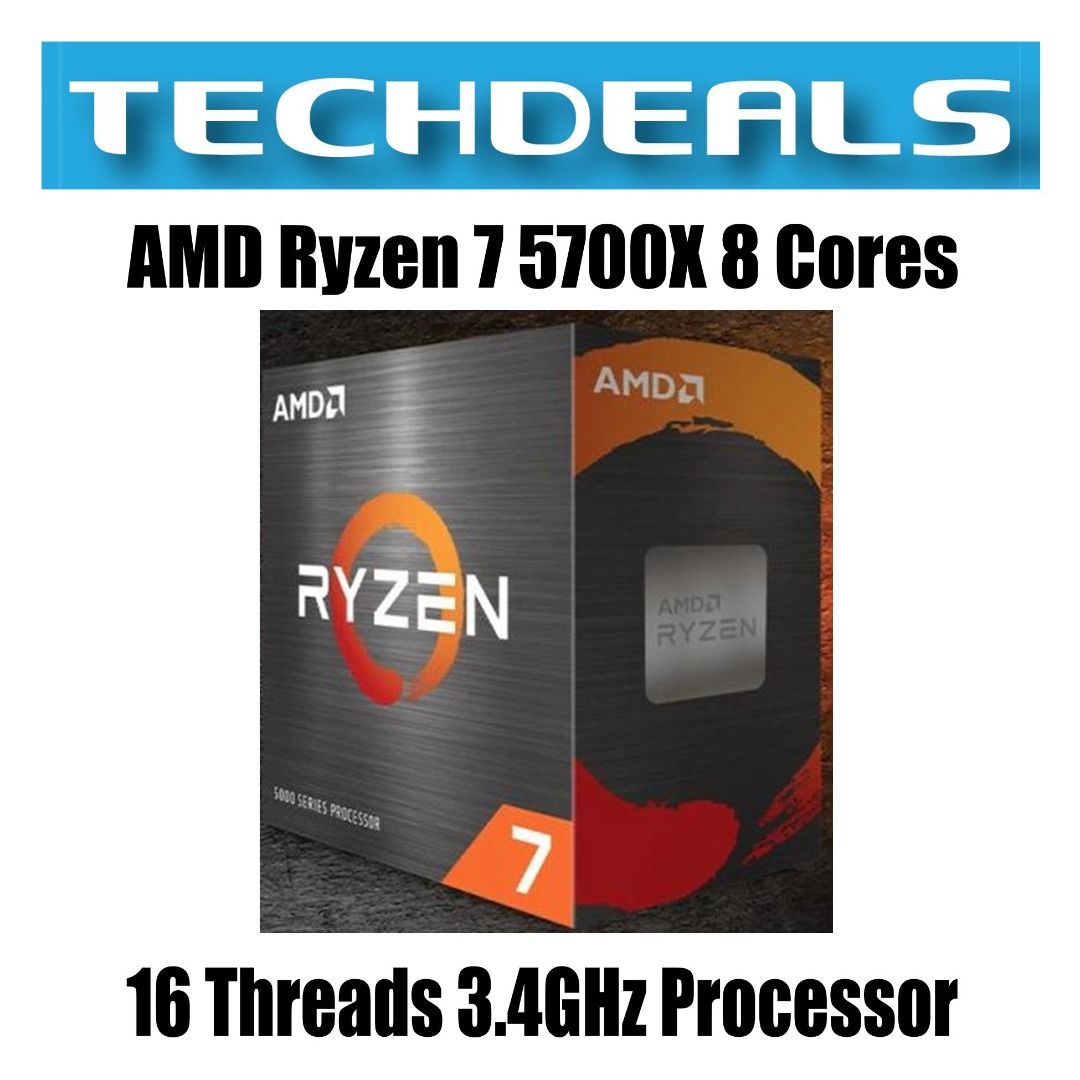 AMD Ryzen 7 5700X 8 Cores 16 Threads 3.4GHz Processor, Computers & Tech ...