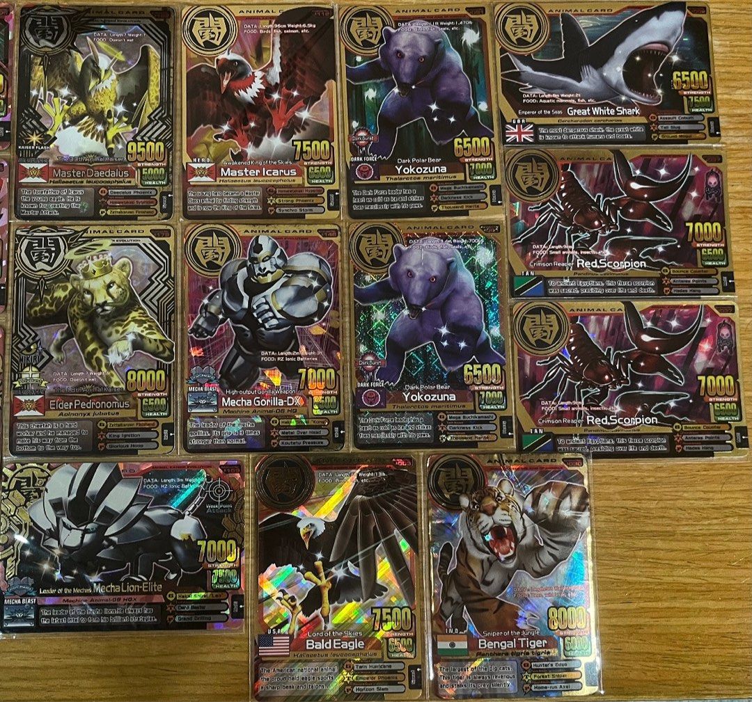 Animal Kaiser Ultra Rare And Gold Cards Collection, Hobbies & Toys ...