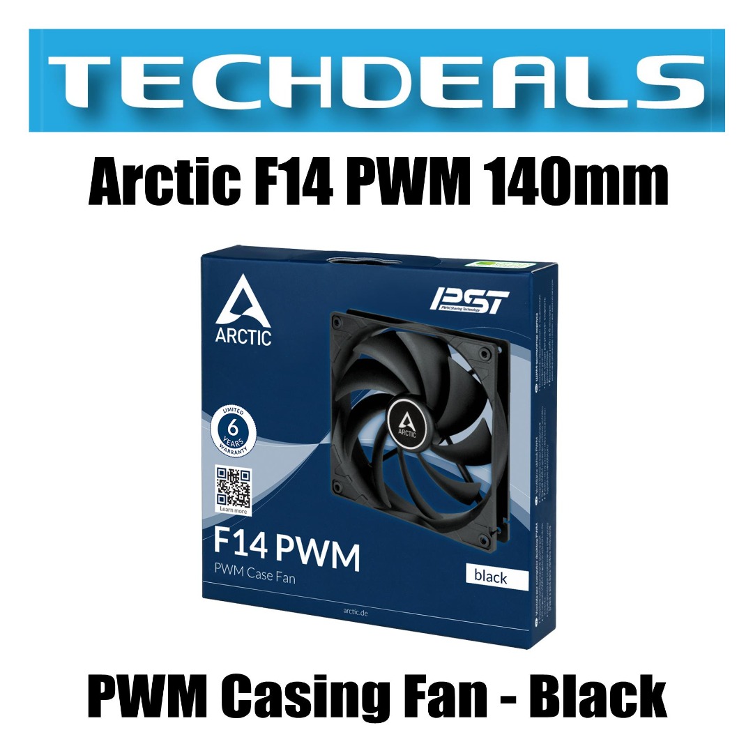 Arctic F14 PWM 140mm PWM Casing Fan - Black, Computers & Tech, Parts ...
