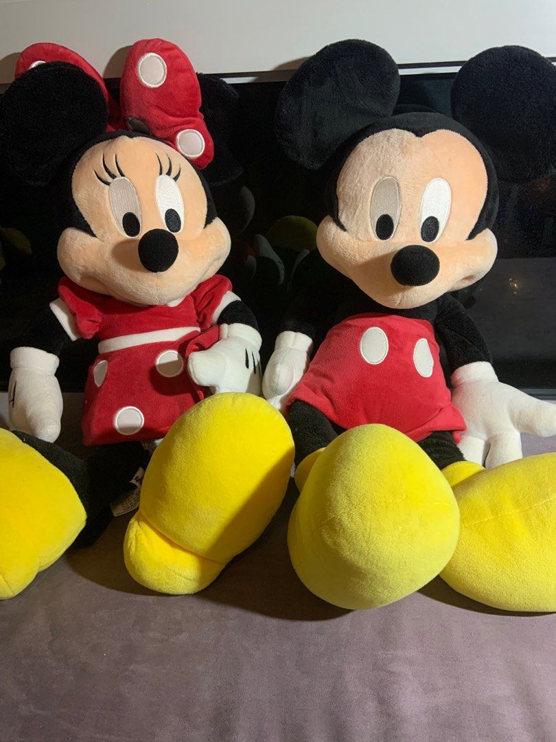 authentic disney mickey and minnie mouse stuff toy plushie, Hobbies ...