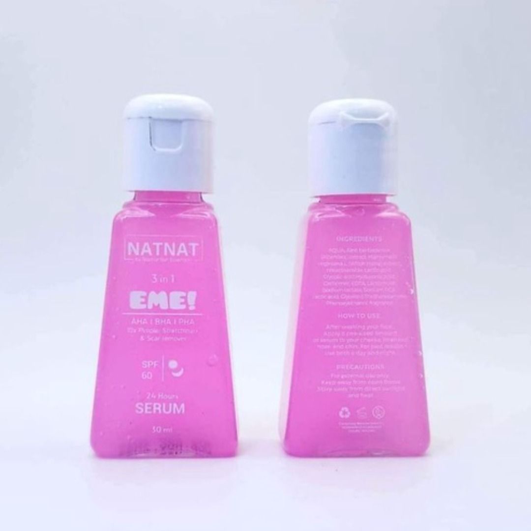 Authentic Natnat by Rosmar 3-in-1 EME! AHA BHA PHA Serum 10 ml, Beauty ...