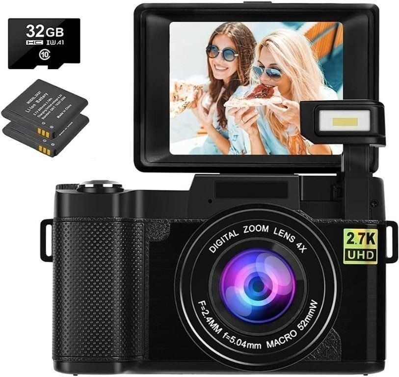 [B2849] Digital Camera 30 MP 2.7K Full HD Vlogging Camera with 3 Inch ...