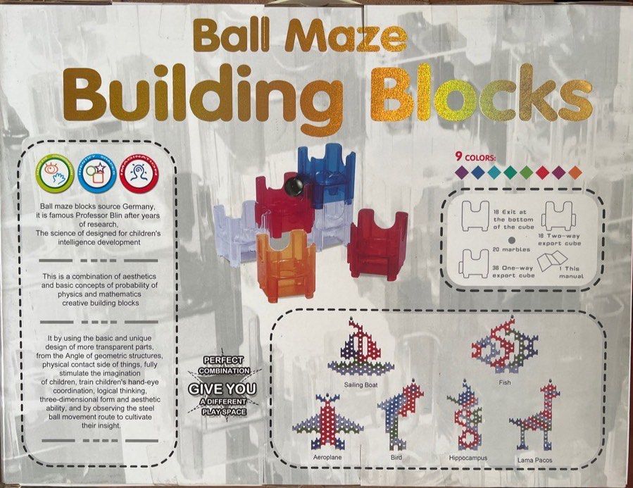 Ball Maze Building Blocks, Hobbies & Toys, Toys & Games on Carousell