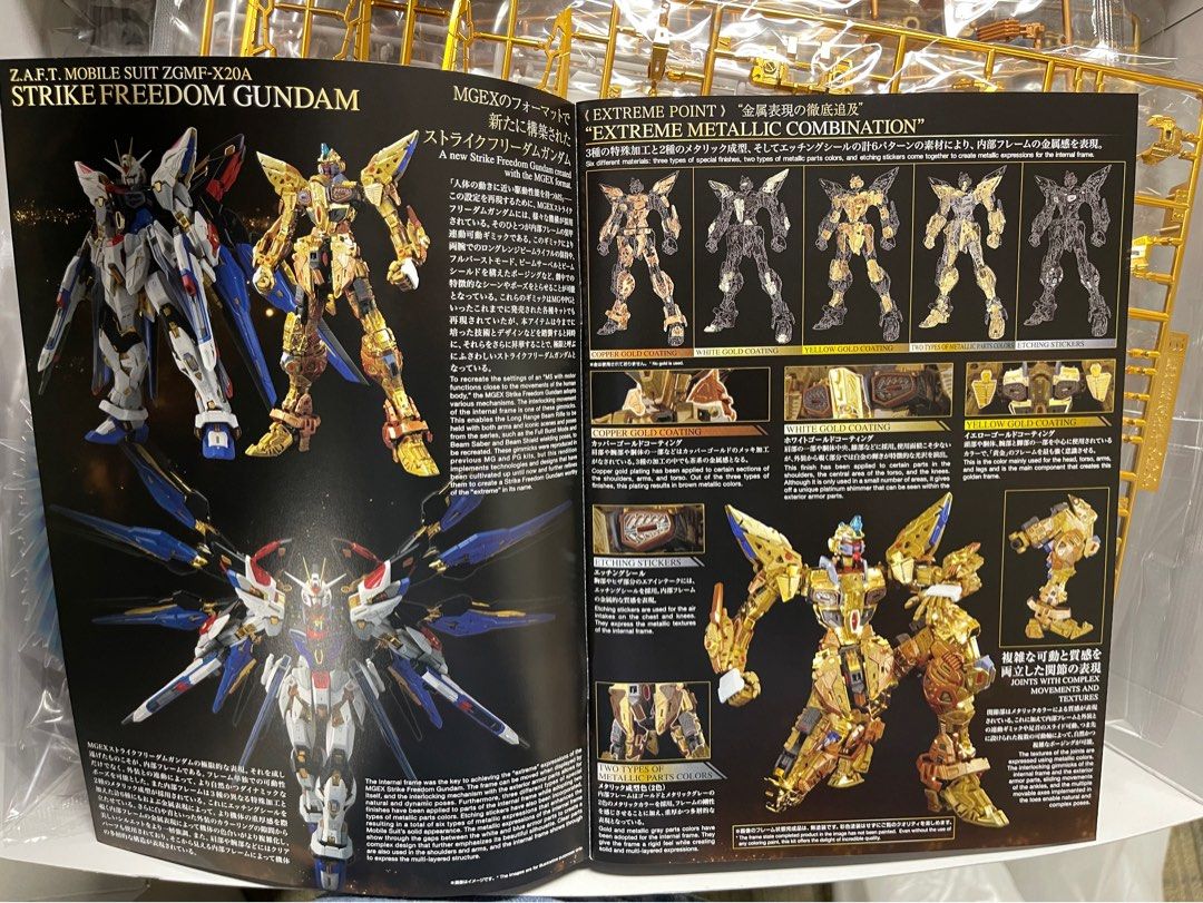 Bandai MGEX strike Freedom Gundam plastic model kit, Hobbies & Toys ...