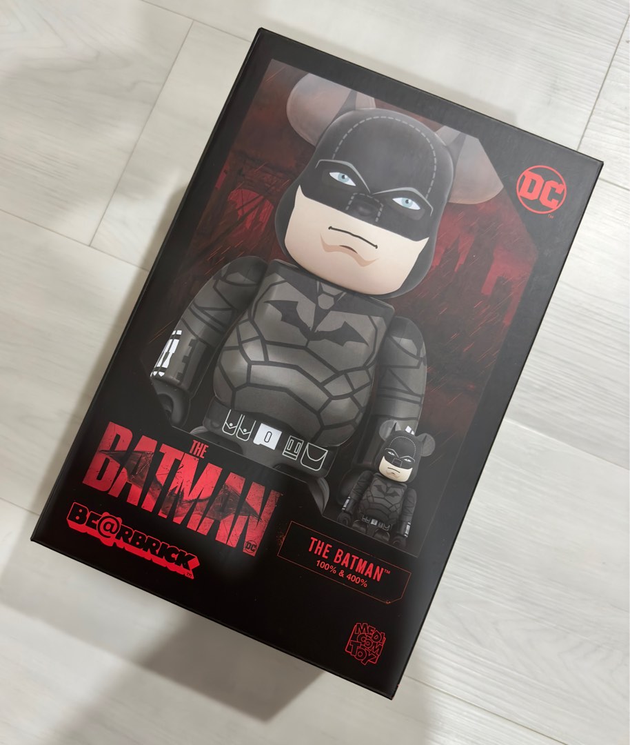 Bearbrick The Batman 400% & 100%, Hobbies & Toys, Toys & Games on Carousell