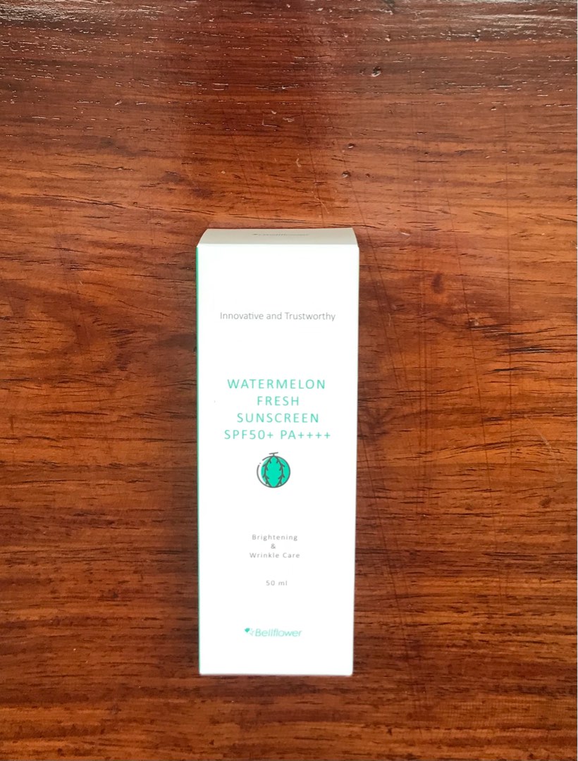 Bellflower Watermelon Fresh Sunscreen SPF50+ PA++++, Beauty & Personal ...