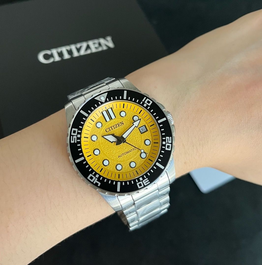 BNEW AUTHENTIC Citizen Promaster Watch NJ0170-83Z Automatic Yellow Dial ...