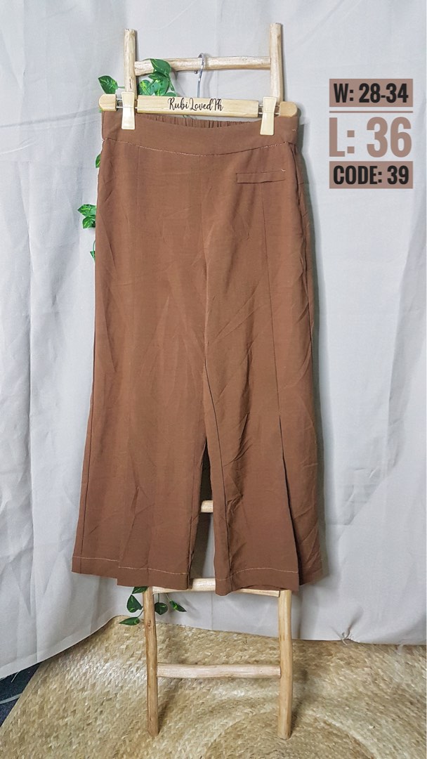 Brown SquarePants trousers collutes, Women's Fashion, Bottoms, Other ...