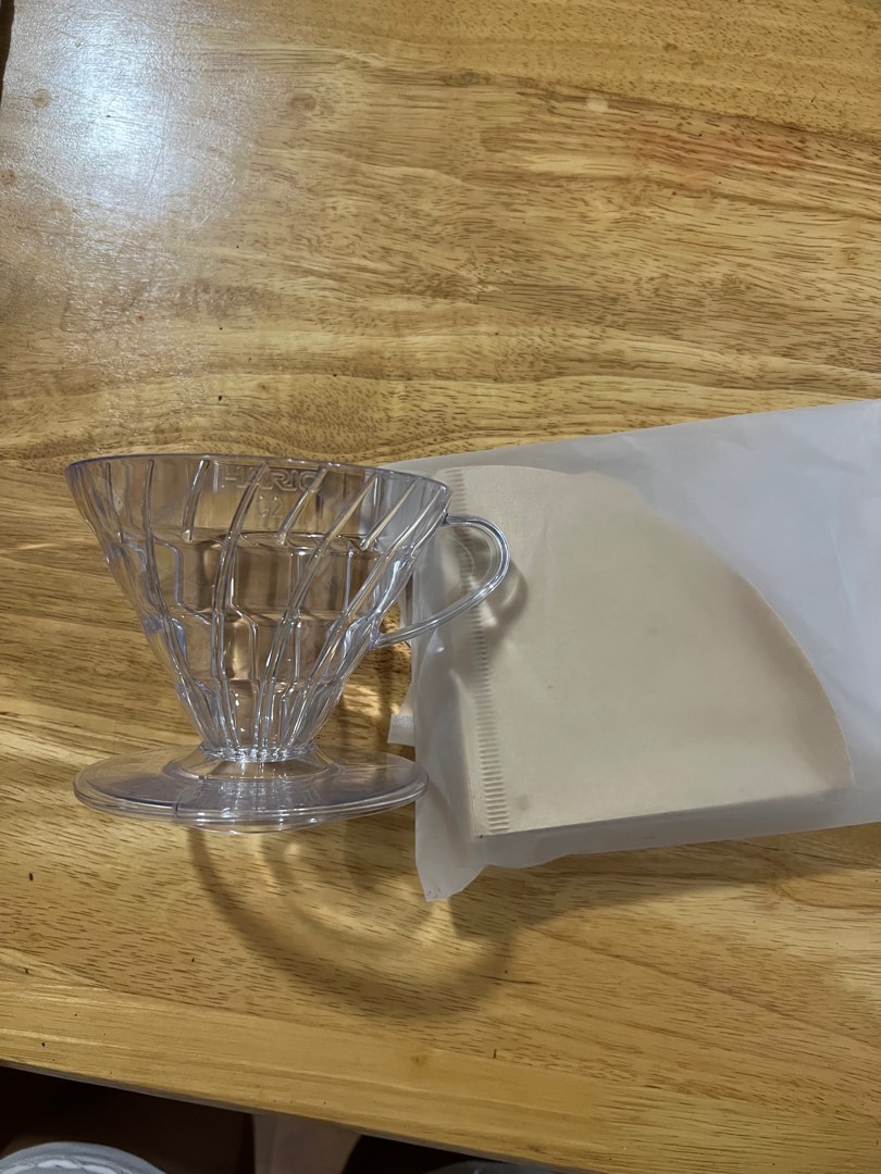 [BUNDLE] Hario V60 Coffee Dripper 02 & Paper Filter, Furniture & Home Living, Kitchenware ...