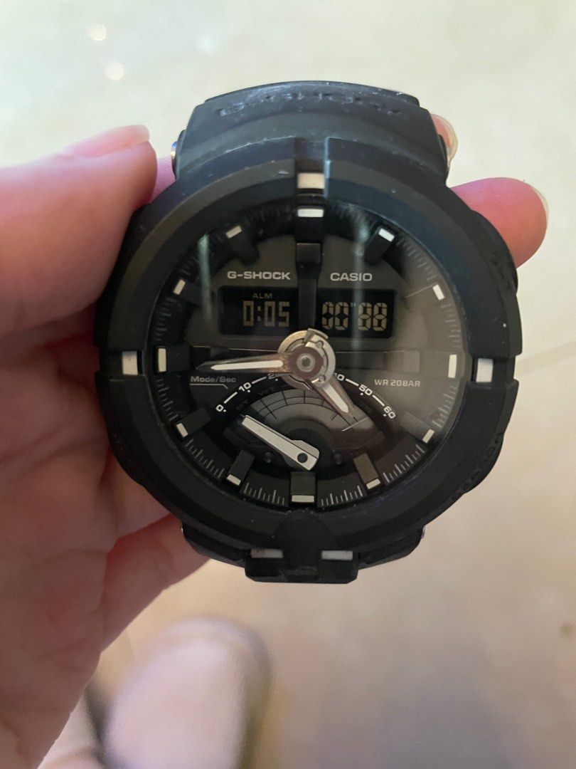 CASIO G-SHOCK G-SHOCK GA-500-1AJF Black, 名牌, 手錶 - Carousell