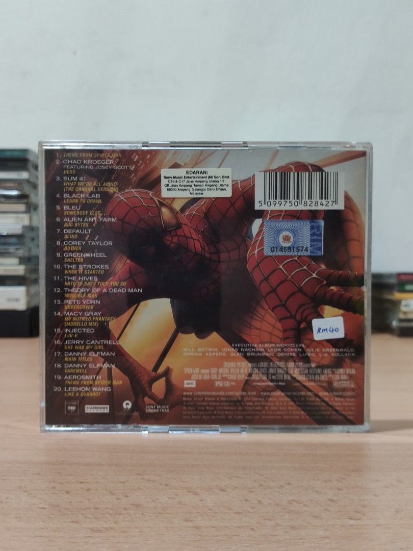 (CD) Spider-Man Music From And Inspired By, Hobbies & Toys, Music ...