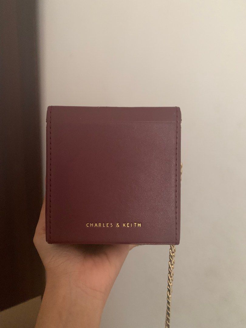 Charles & Keith Box sling bag, Women's Fashion, Bags & Wallets, Cross ...