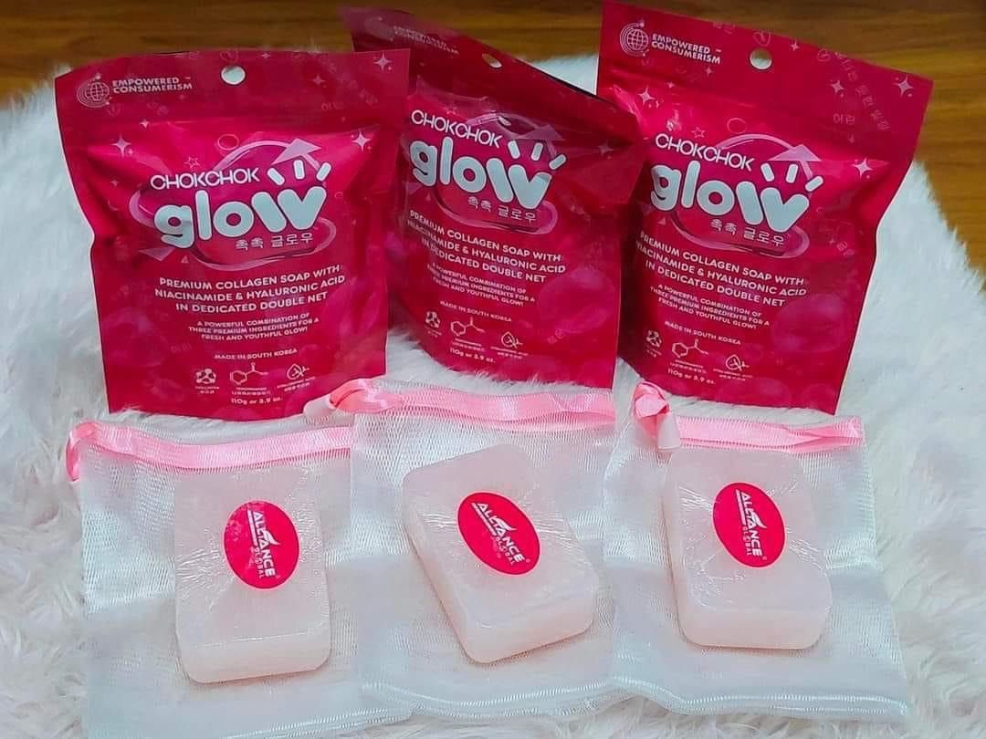 Chok Chok Glow KSoap Aim Global, Beauty & Personal Care, Face, Face Care on Carousell