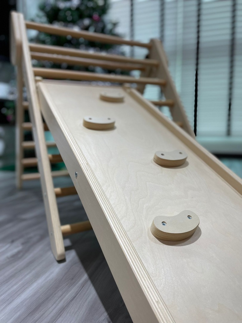 (BNIB) Pikler / Climbing Triangle With Double Side Slide, Babies & Kids ...