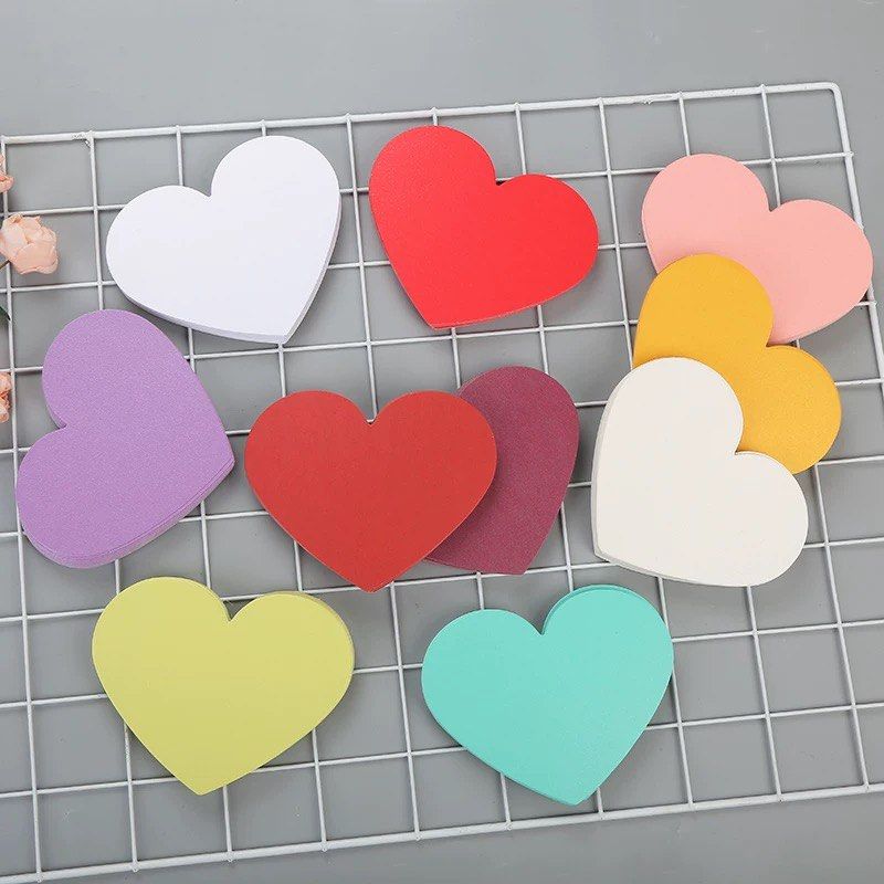 COLOURFUL HEART SHAPE CARD, Hobbies & Toys, Stationery & Craft, Other ...