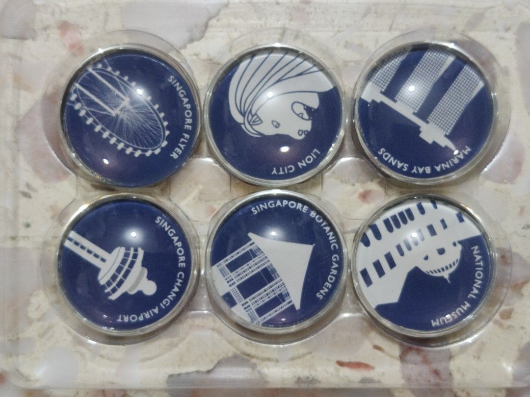 Commemorative Magnet Pins of Singapore, Hobbies & Toys, Memorabilia ...