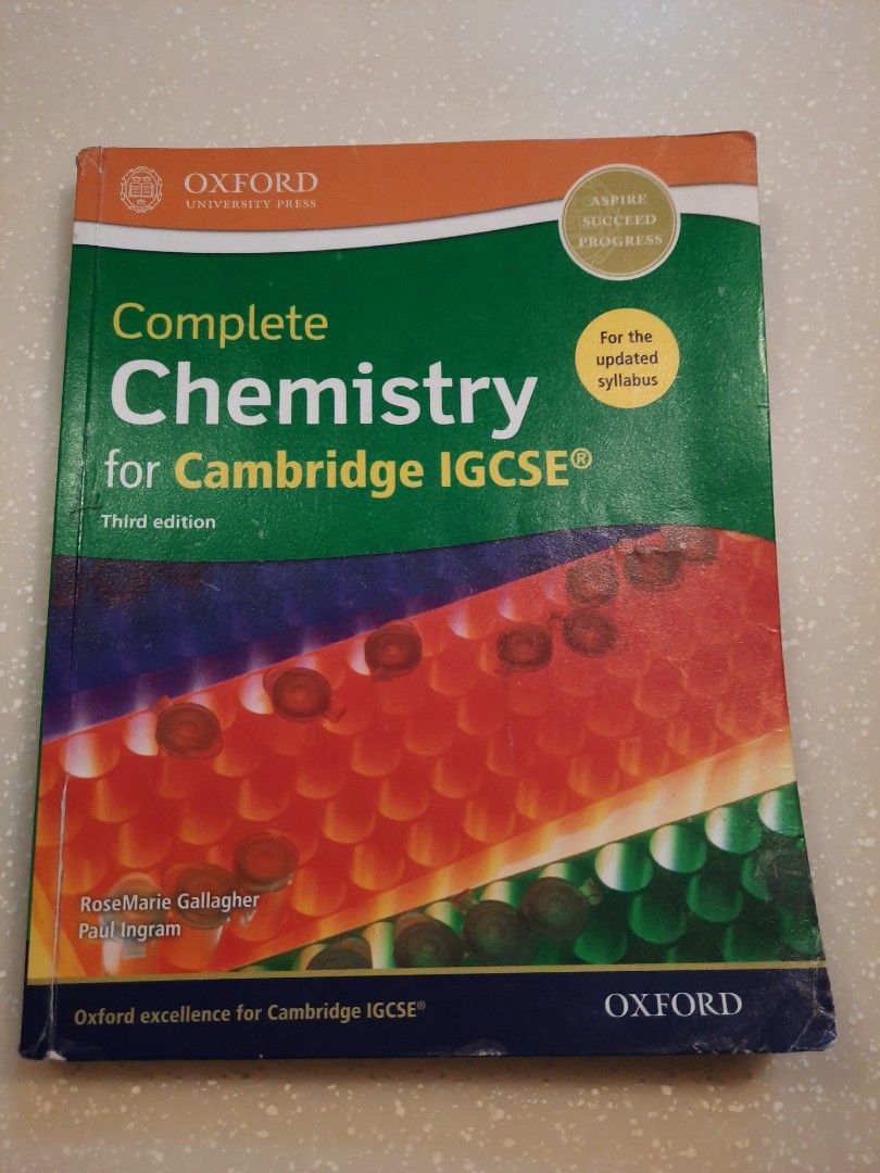 Complete Chemistry Cambridge IGCSE Textbook (3rd edition), Hobbies ... Complete Chemistry Cambridge IGCSE Textbook (3rd edition), Hobbies ...