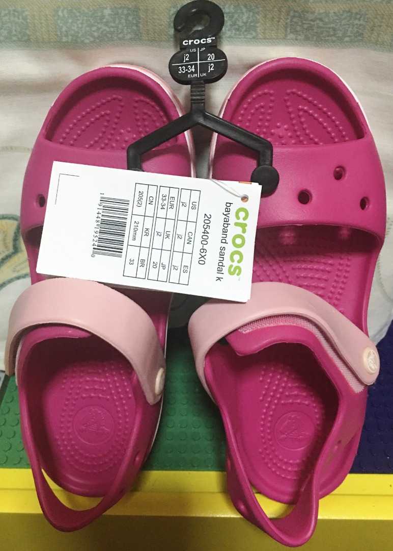 Crocs sandals Bayaband J2, Babies & Kids, Babies & Kids Fashion on ...