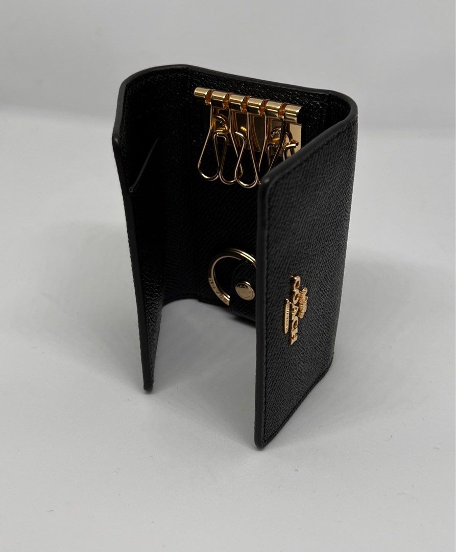 Last Piece: Crossgrain Leather Key Case with Key Ring, Luxury, Bags ...