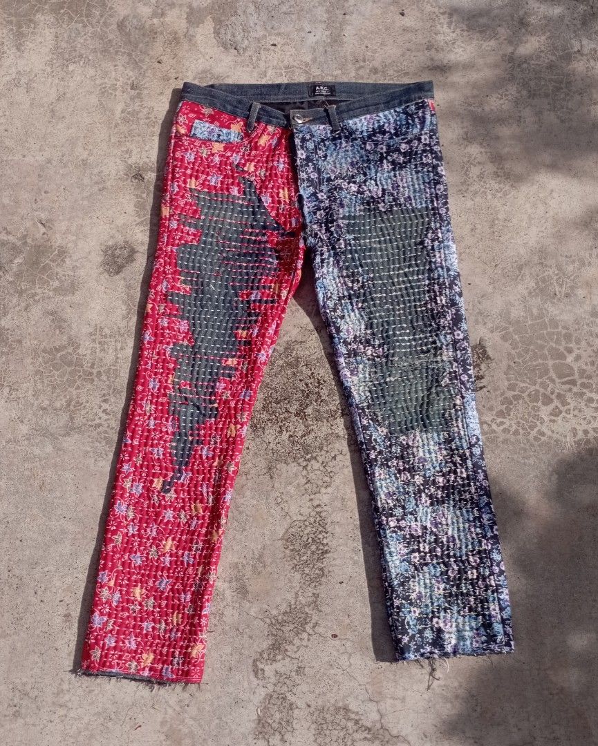 Custom BORO SASHIKO, Men's Fashion, Bottoms, Jeans on Carousell