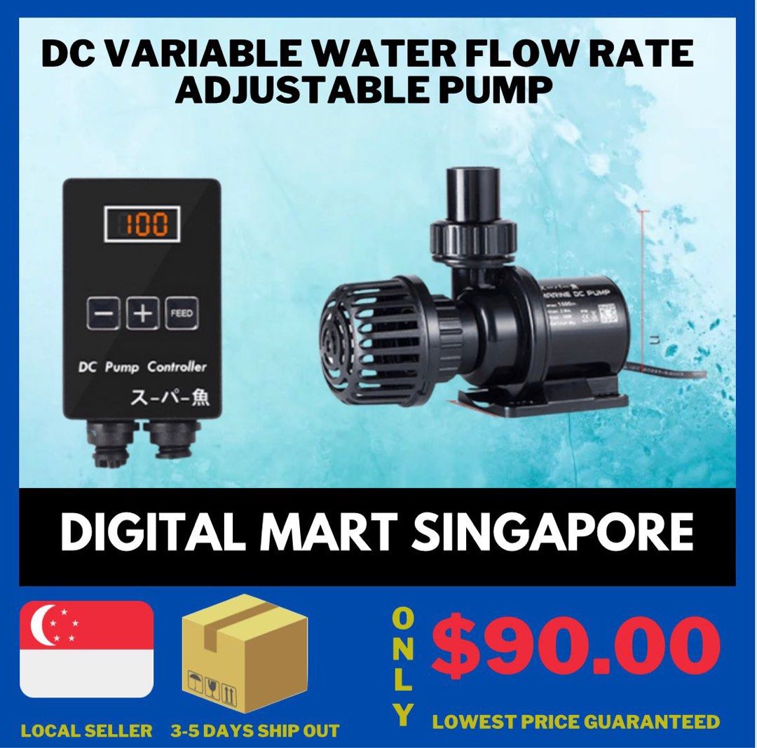 DC Variable water flow adjustable submersible fish pump aquarium pump ...