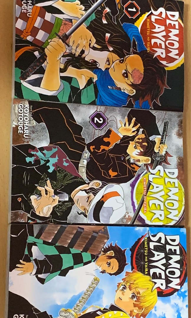 demon slayer manga volumes 1-3 [eng], Hobbies & Toys, Books & Magazines ...