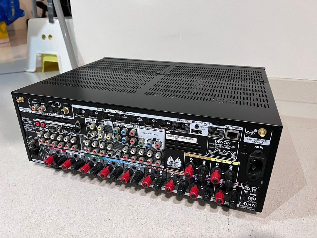DENON AVR-X4200W AV Receiver, 7.2 Channel, 235 Watt, Audio, Soundbars ...