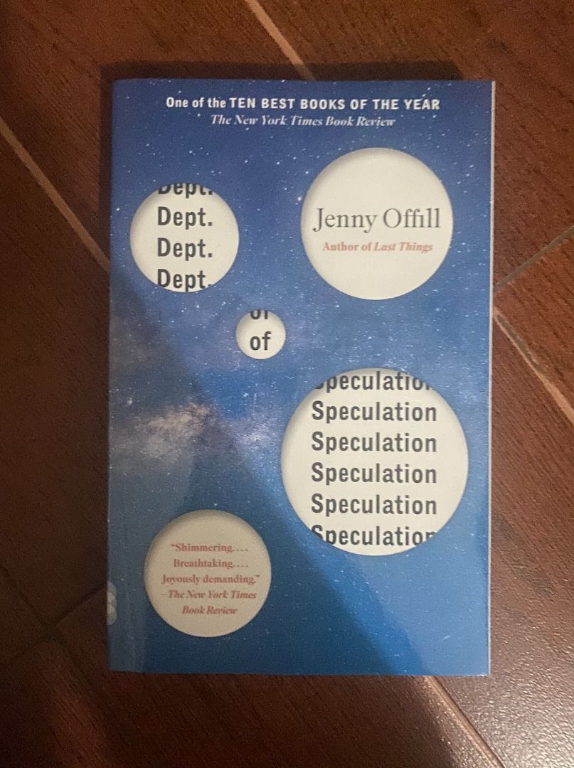 Dept. of Speculation (Jenny Offill), Hobbies & Toys, Books & Magazines ...